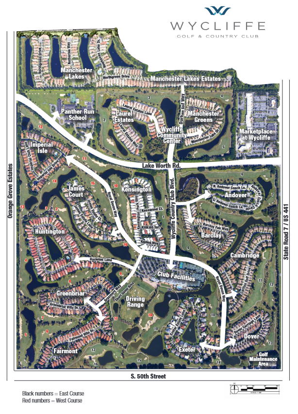Wycliffe Golf & Country Club Community Map